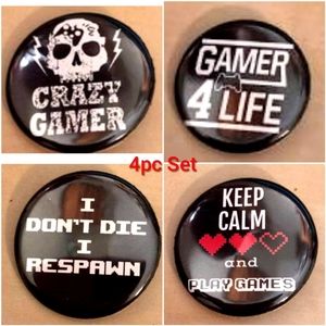 Other | Last One 4pc Gamer Pin Button Set | Poshmark